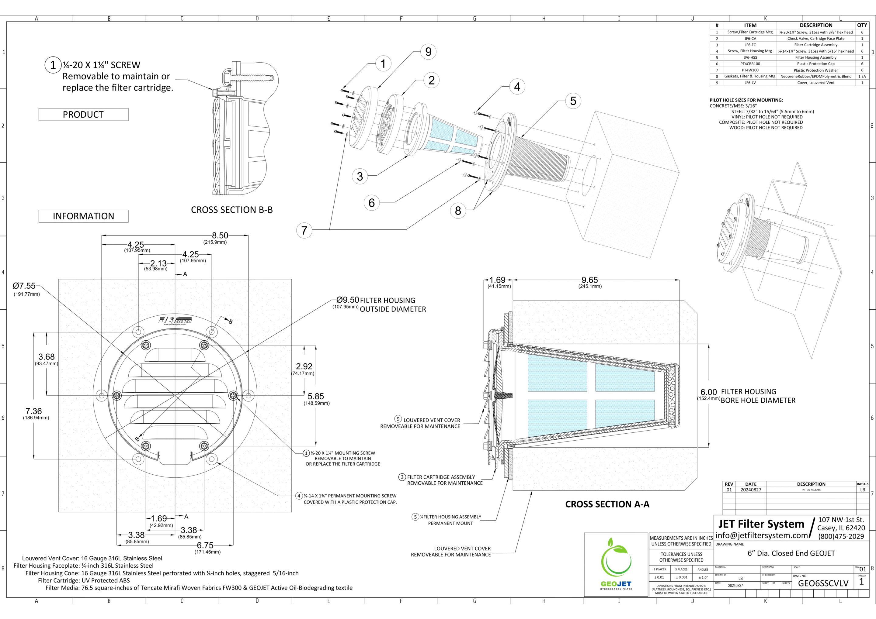 Engineering Hub | Technical Resources & CAD Files | JET Filter System